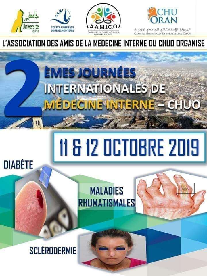 2ème Journées Internationales De Médecine Interne Du Chu Oran- Les 11. ...